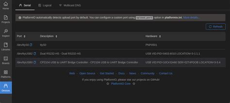 esp prog debugger issue no visible error ubuntu platformio ide