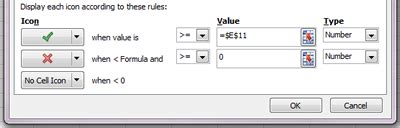 Excel Conditional Icons AdvantEdge Training Consulting