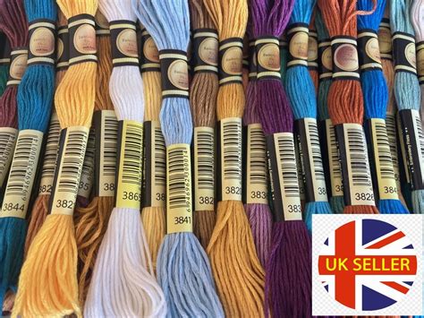 Cross Stitch Embroidery Threads Cxc 2 Labels Dmc Colours 447