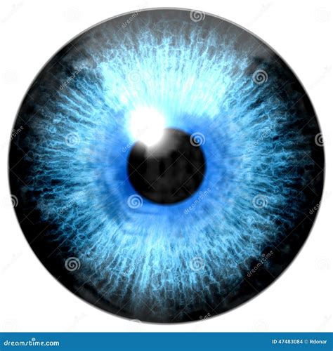 Illustration Diris Bleu Clair Doeil Réflexion De La Lumière