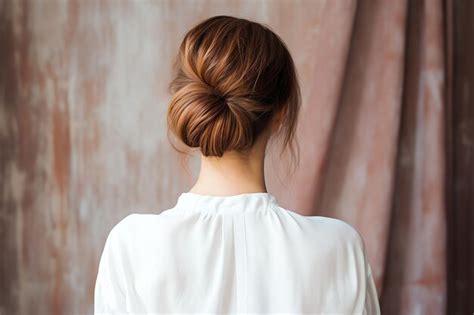 Premium Photo Beautiful Chignon Hair Style