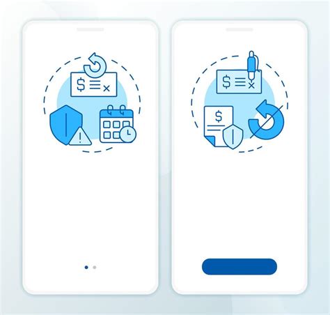 Recourse Nonrecourse Factoring Blue Onboarding Mobile App Screen