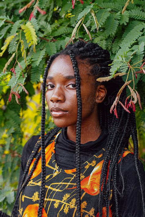 Portrait Of A Black Girl In A Park By Stocksy Contributor The Odd Fray Stocksy