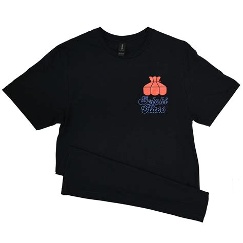 L Black Retro Colorful Delphi T Shirt Apparel Glass