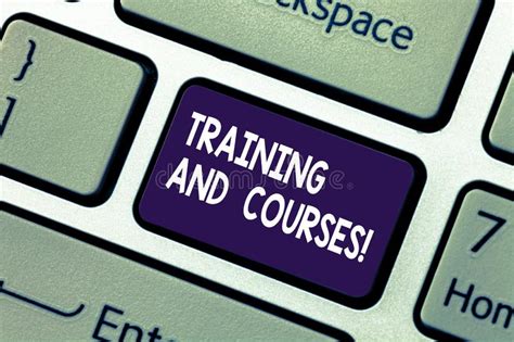 Conceptual Hand Writing Showing Training And Courses Business Photo Showcasing Series Of