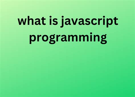 What Is Javascript Programming Spark Databox