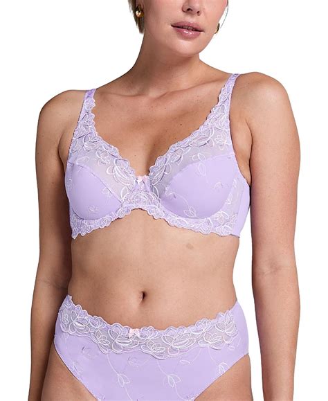 Hunkemoller Diva Non Padded Underwired Bra In Purple Modesens
