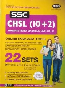 SSC CHSL 10 2 Tier I Online Exam 2022 22 Sets Practice Sets Avam Solved