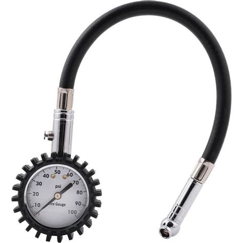 Manomètre Jauge De Pression D Air De Pneu D Argent Heavy Duty Heavy