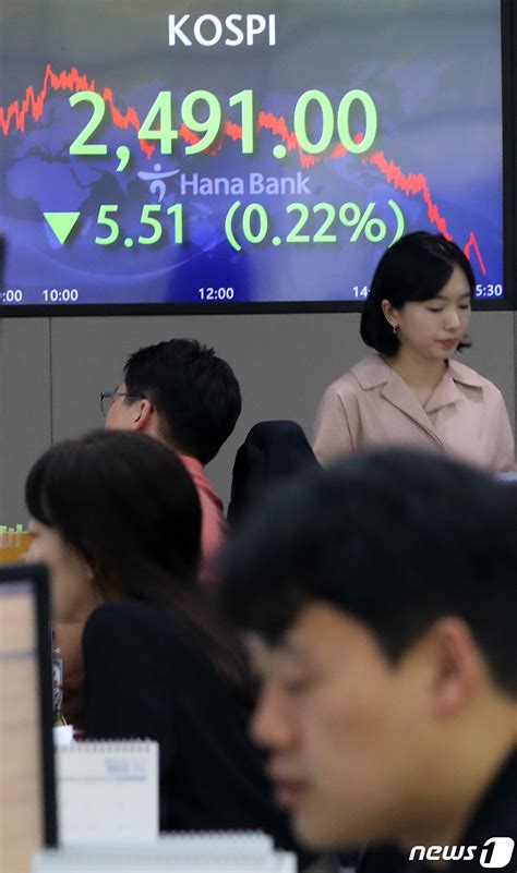 코스피 소폭 하락 마감 네이트 뉴스
