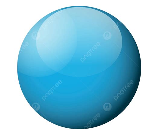 3d Vector Object Of A Blue Glossy Sphere Ball Or Orb With Dropped