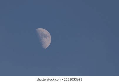Waxing Hump First Quarter Moon Sky Stock Photo Shutterstock