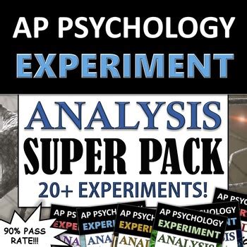 Experiment Statistics And Analysis SUPER BUNDLE AP Psychology AP Psych