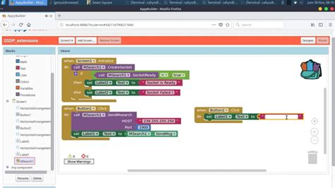 msearch appinventor extensions to test esp8266 youtube