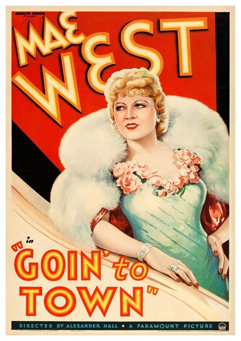 Reproduction Classic Movie Poster Mae West Goin To Town Home