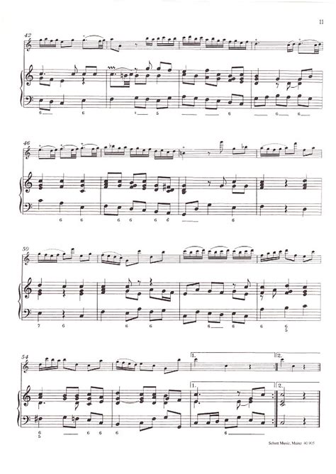 Telemann Sonate C dur Noten Altblockflöte und Bc Schott OFB