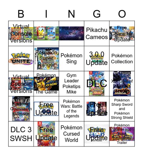 Pokemon Presents Bingo Card