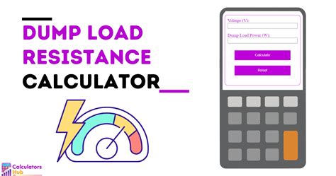Dump Load Resistance Calculator Online