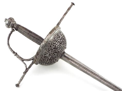 At Auction Rare 17th C Italian Or Spanish Musketeers Rapier Sword