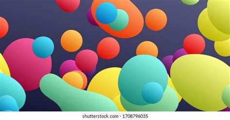 Floating Liquid Blobs Abstract Colorful Banner Stock Vector Royalty Free 1730347990 Shutterstock