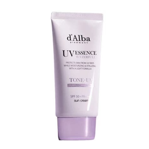 DALBA WATERFULL UV ESSENCE TONE UP SUN CREAM PURPLE CORRECTING SPF 50