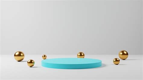 패턴 유리 제품 배경이있는 시안색 최소 받침대 쇼케이스를위한 빈 스탠드 연단 디스플레이 3d 렌더링 0명에 대한 스톡 사진 및