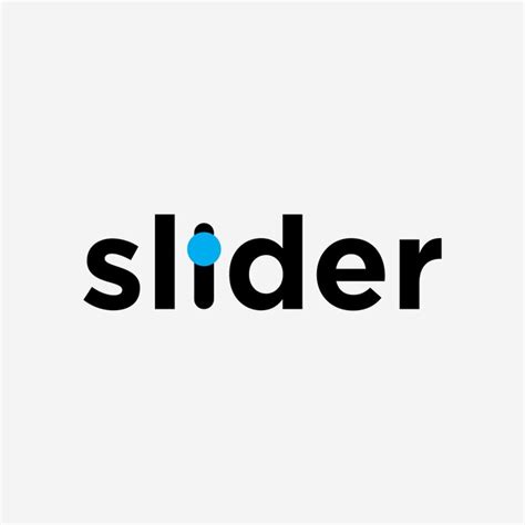 Premium Vector Vector Slider Text Logo Design