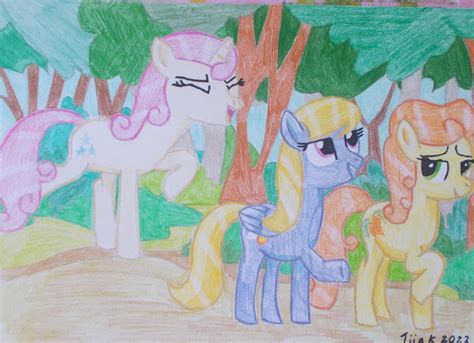 The Ponies Go Marching One By One Hurrah Hurrah By Tiia Arts On