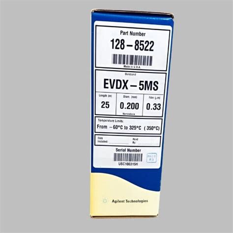 Columna De Cromatografía De Gases Agilent Jandw Db 5ms De 02 Mm De — Life Sciences Trading