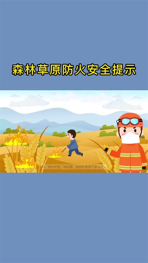 森林草原防火安全提示 森林防火 度小视