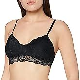 Iris Lilly Women S Lace Bralette Pack Of 2 Black White 16 Amazon
