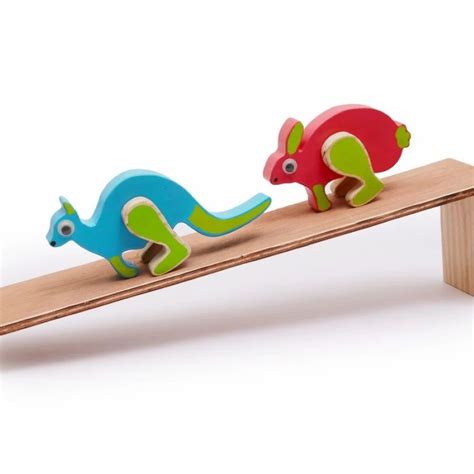 Wooden Ramp Walking Kangaroo And Rabbit At ₹ 659 Wood Toy In
