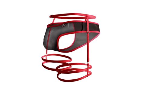 Pikante Pik 1082 Lujueria Garter Thongs Color Red Pikante Underwear