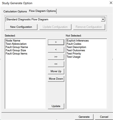 Topic Flow Diagram Settings
