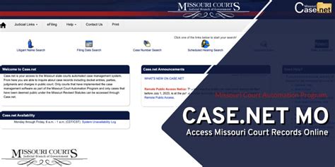 Casenet Mo Search Missouri Courts Case Records Online 2025