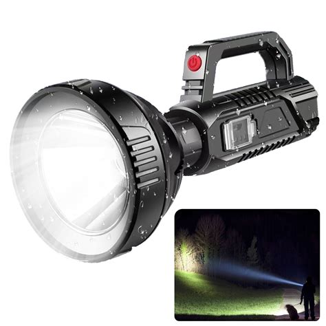 Led Flashlight Rechargeable 50000 Lumens Super Bright Flashlights Big