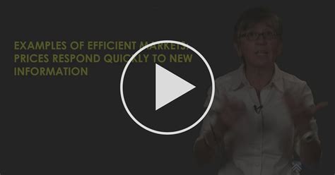 Examples Of Market Efficiency Market Efficiency In Real Time
