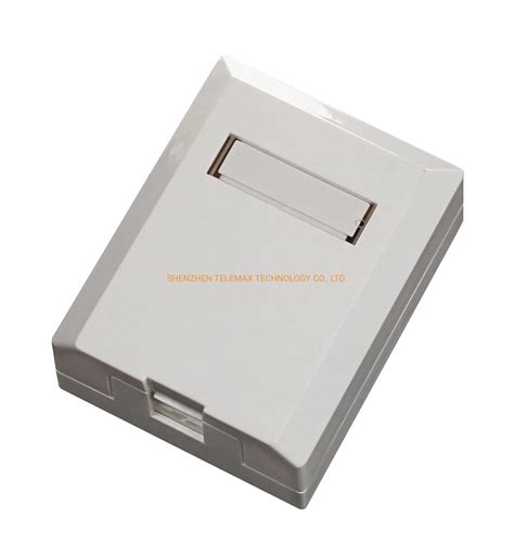 Cat5e CAT6 CAT6A RJ45 Surface Mount Wall Box 1 Port Outlet And Faceplate