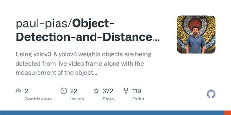 Object Detection And Distance Measurement Yolov4 Cfg Yolov3 Spp Cfg At Master · Paul Pias Object