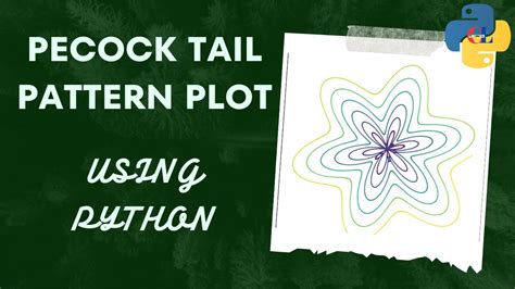 Peacock tail pattern using python - YouTube