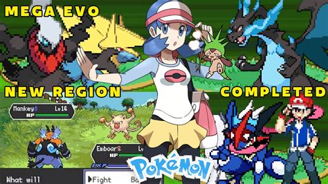 New Completed Pokemon GBA Rom Hack With New Region Mega Evolution New