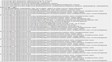Net Sqlite With Efcore Version Does Not Load Database For In Memory Connections Fails