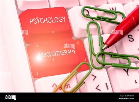 Didascalia Concettuale Psicologia Psicoterapia Foto Concettuale Uso Di