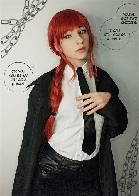 Makima Cosplay Chainsaw Man Self Rcosplayers