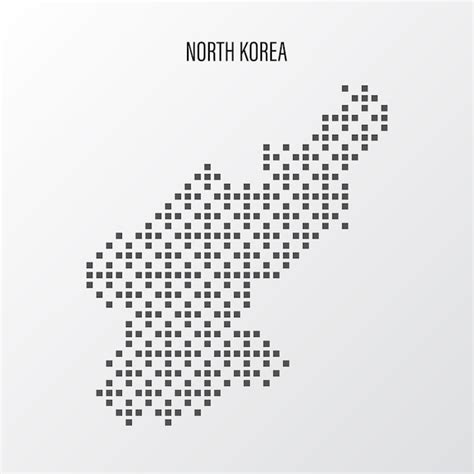 Mapa Da Coreia Do Norte Vetor Premium
