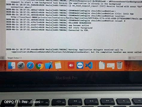 onnotification not fire in ios device foreground and background ionic3