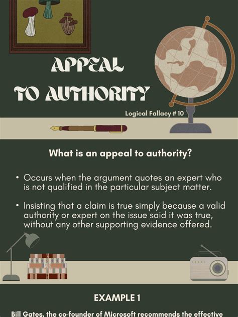 Appeal To Authority Fallacy 10 Pdf