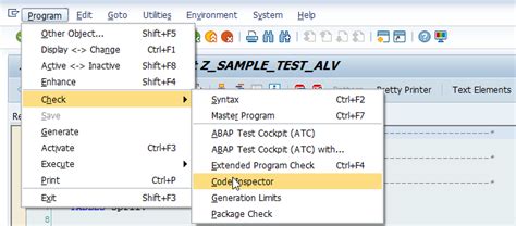Modifying Code Inspector Checks SBP Consulting