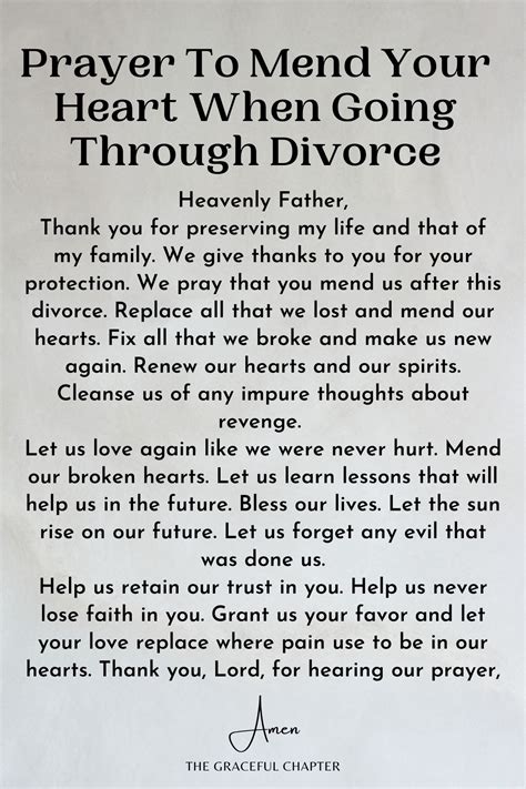 5 Important Prayers For When Going Through Divorce Artofit