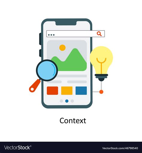 Context Flat Icons Simple Stock Royalty Free Vector Image